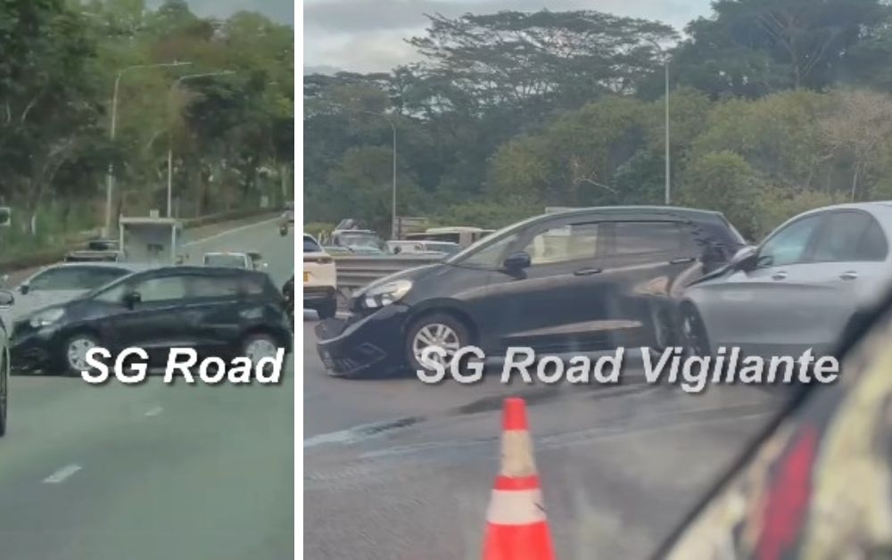 Three hospitalised after four cars and tipper truck collide on Seletar ...