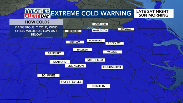Most of North Carolina sees measurable snow Saturday; strong gusts and ...