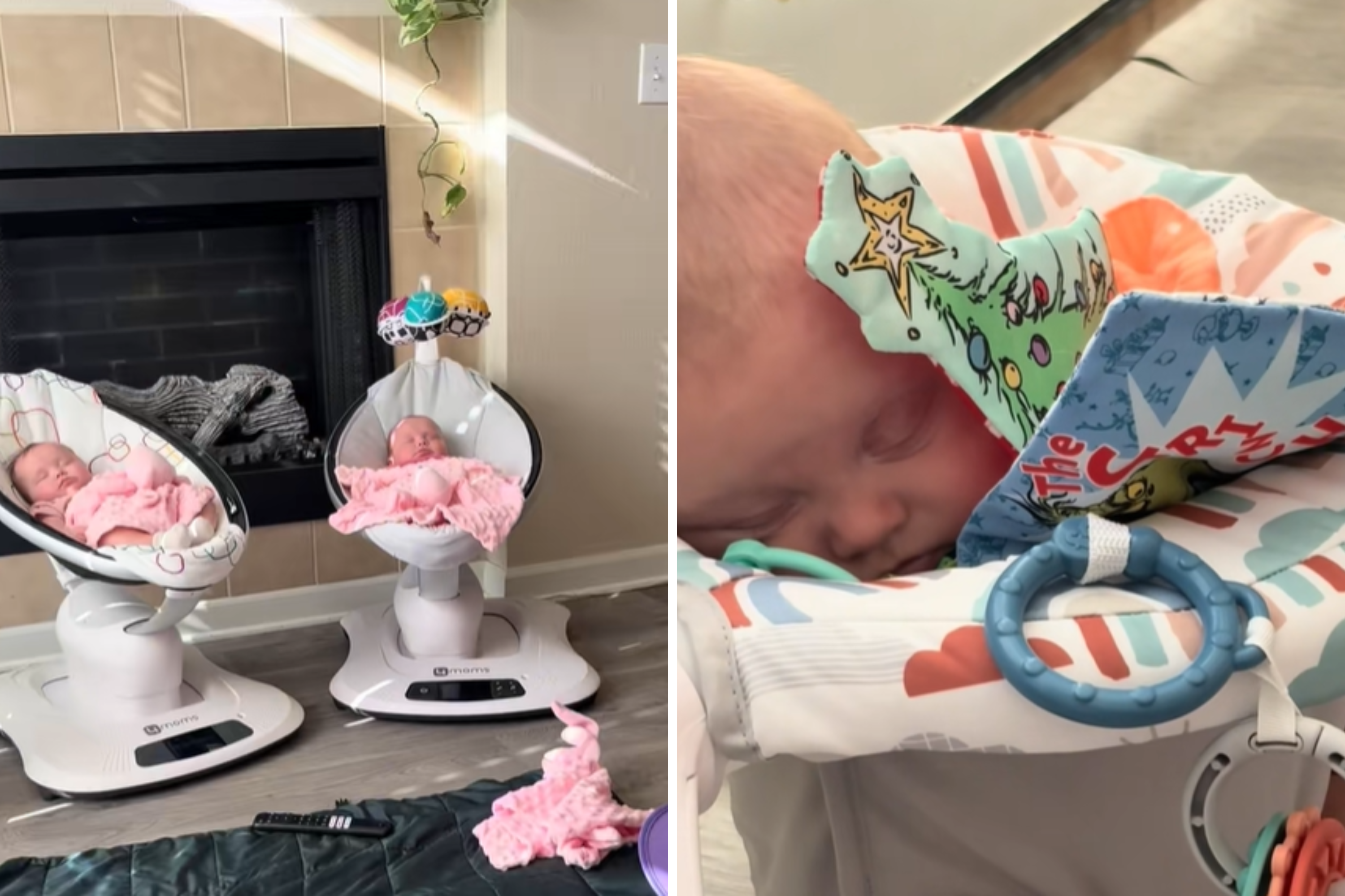 Woman has triplets, what she notices about one at nap time goes viral