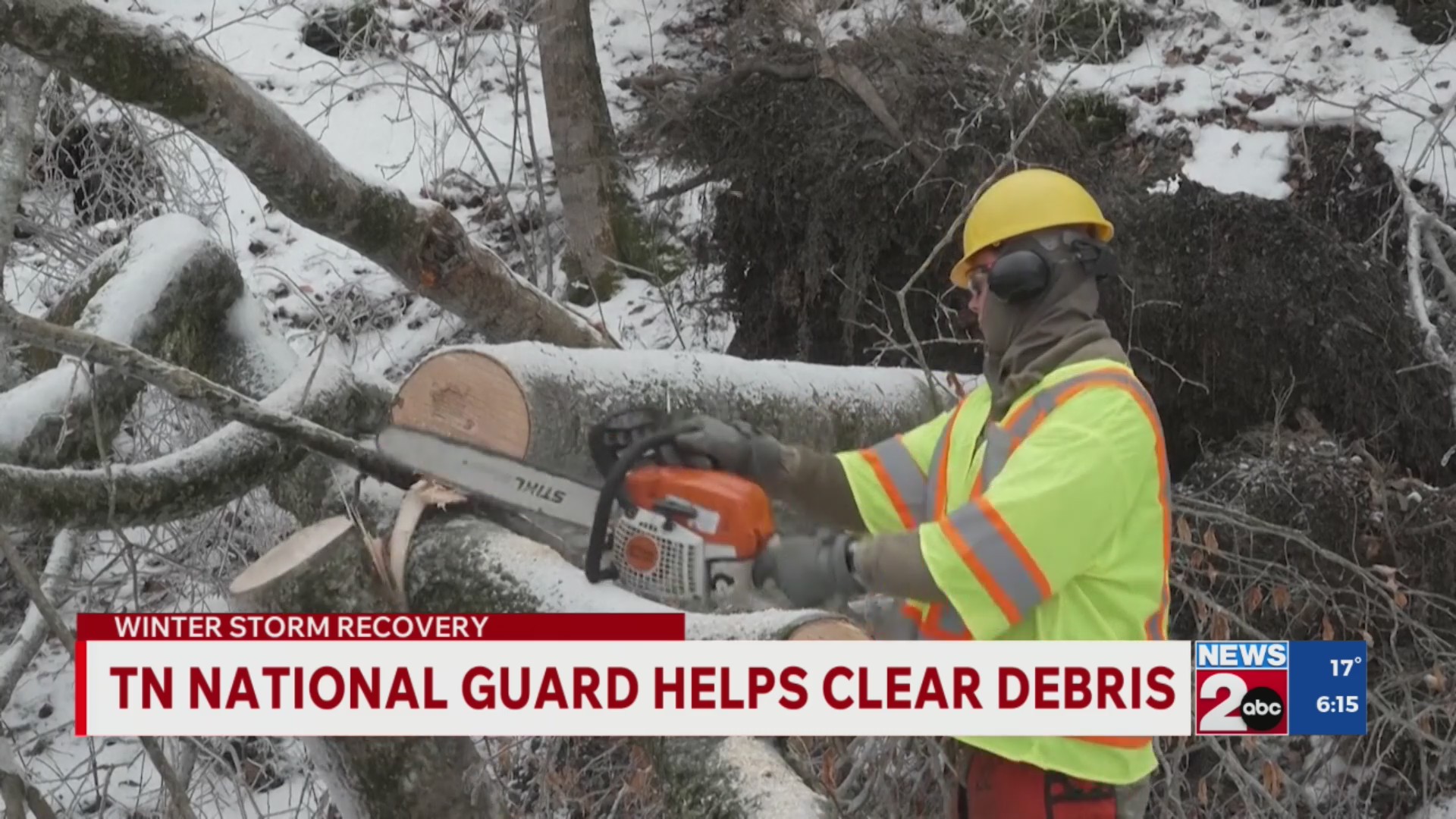 TN National Guard helping to clear debris in midstate