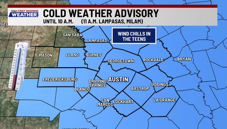A cold start to this weekend in Central Texas