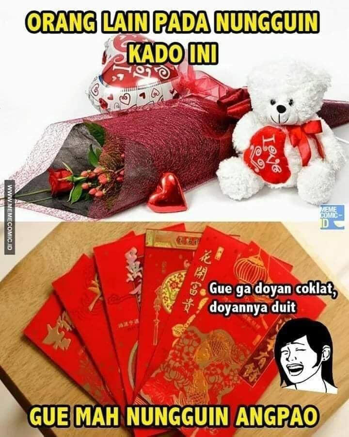 13 meme kocak angpao Imlek, relate nggak sama kamu?
