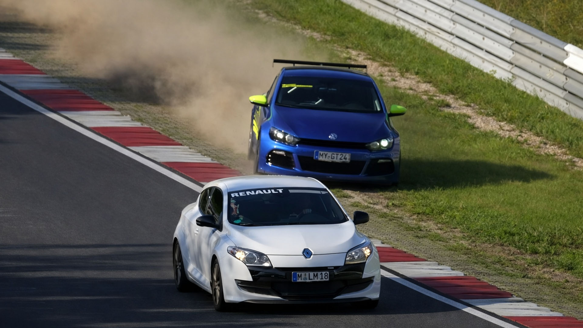 Touristenfahrten highlights include risky pass at Nordschleife