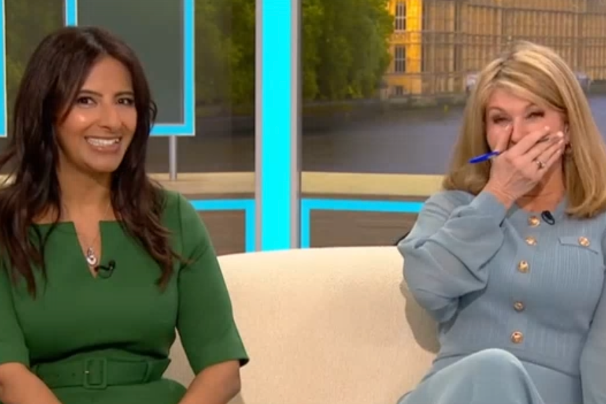 Kate Garraway yelps in fear whilst being scared by 'creepy' guest
