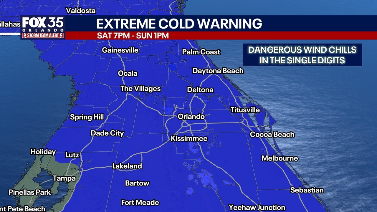 Orlando weather: Cold forecast, wind chill, strong winds, watches and ...