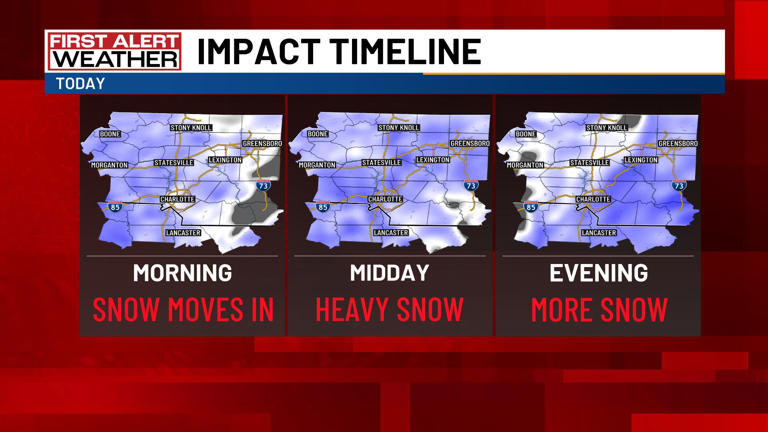 Live coverage: Tracking weekend Carolina snowstorm with WBTV First ...