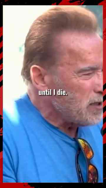 Arnold says he’ll never stop training—just like we never stop sleeping