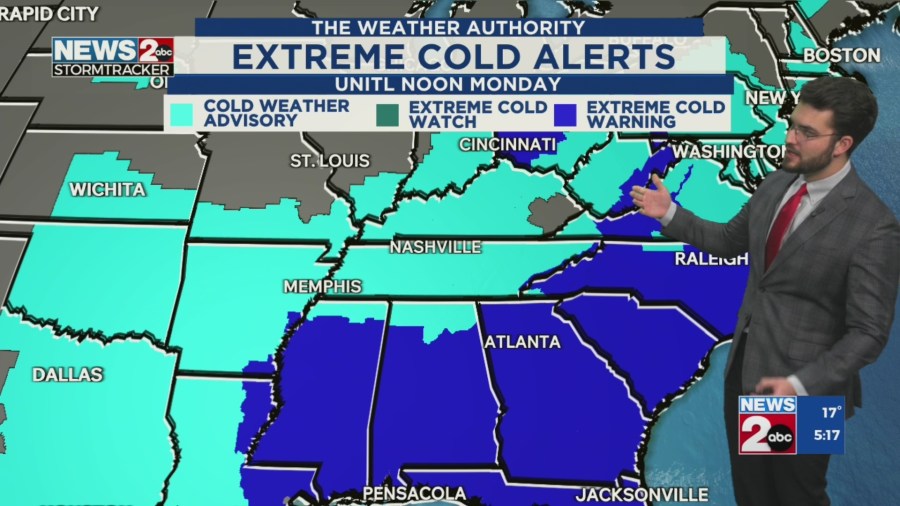 Bitter cold weekend