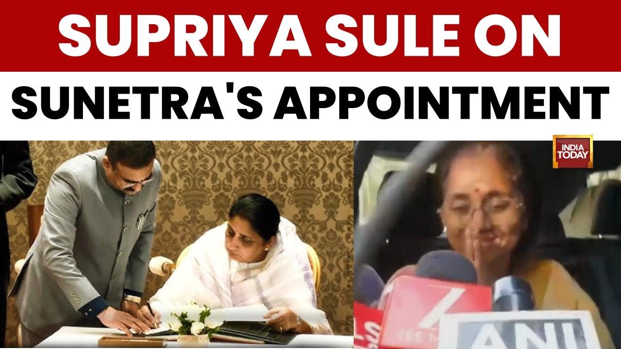 Supriya Sule silent on Sunetra Pawar's appointment as Maharashtra deputy CM
