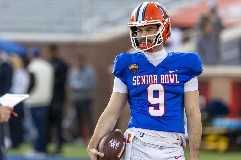 lllini QB Luke Alymer looking good at Senior Bowl practices