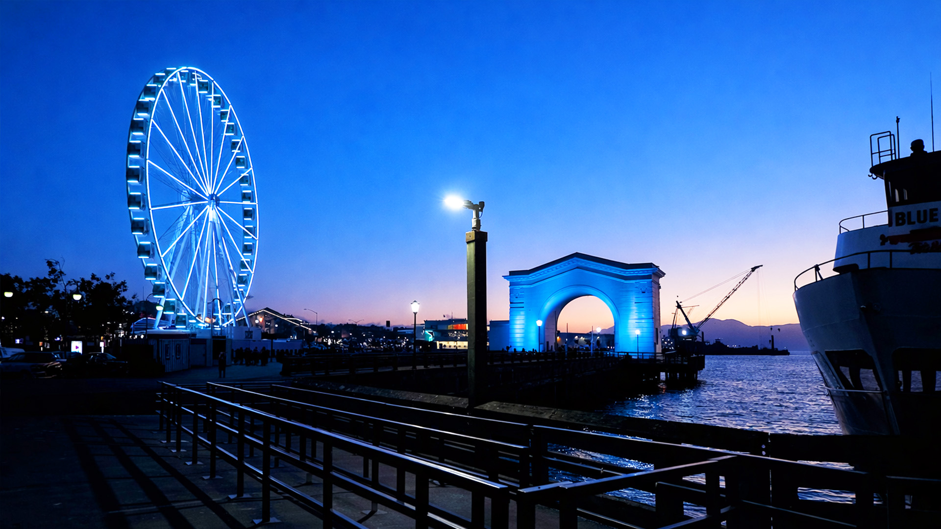 Fishermans Wharf San Francisco Scenic Evening Stroll (4K)