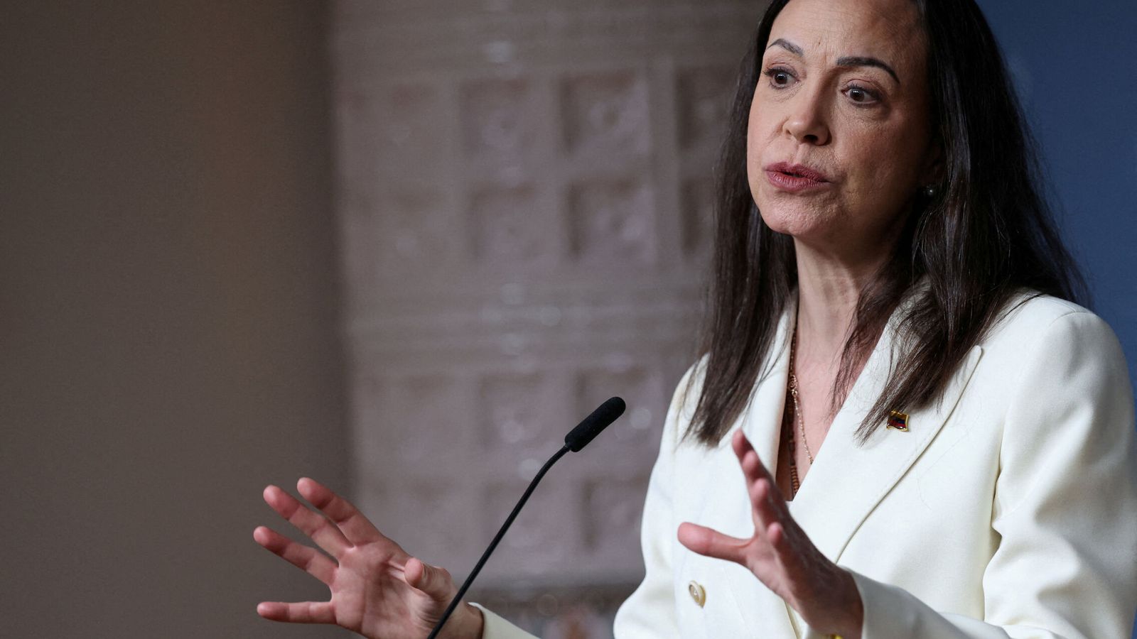 María Corina Machado atribuye el anuncio de la ley de amnistía en ...