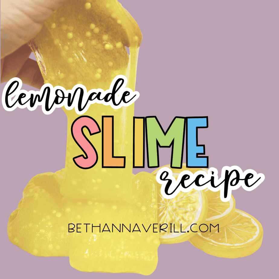Lemonade slime recipe