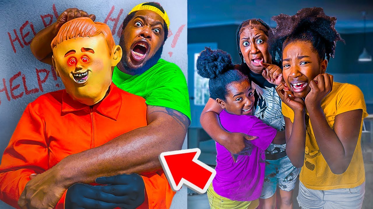We finally caught the creepy man hiding in our house