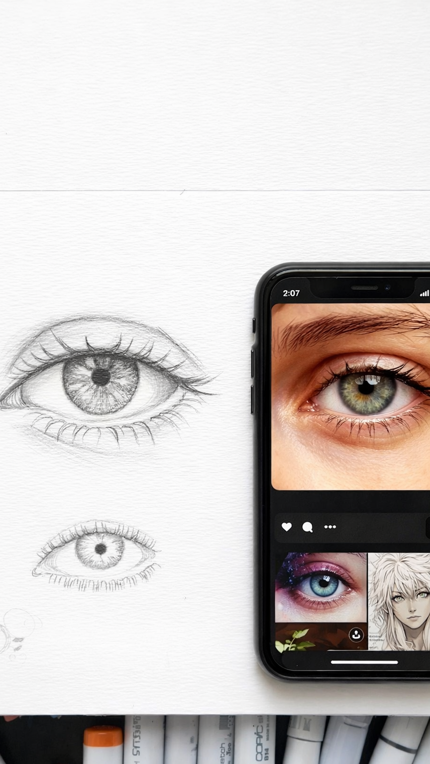 Tips for creating detailed and realistic eye art