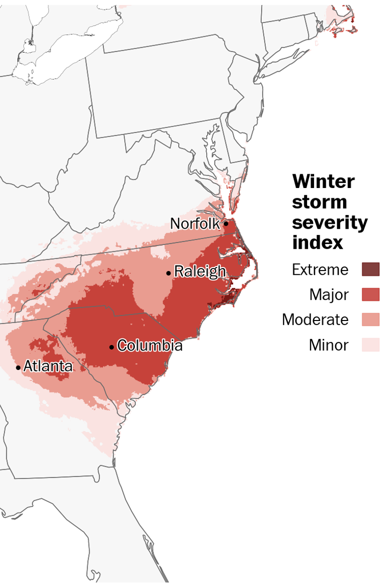 The Southeast is bracing for a bomb cyclone. What to expect this weekend