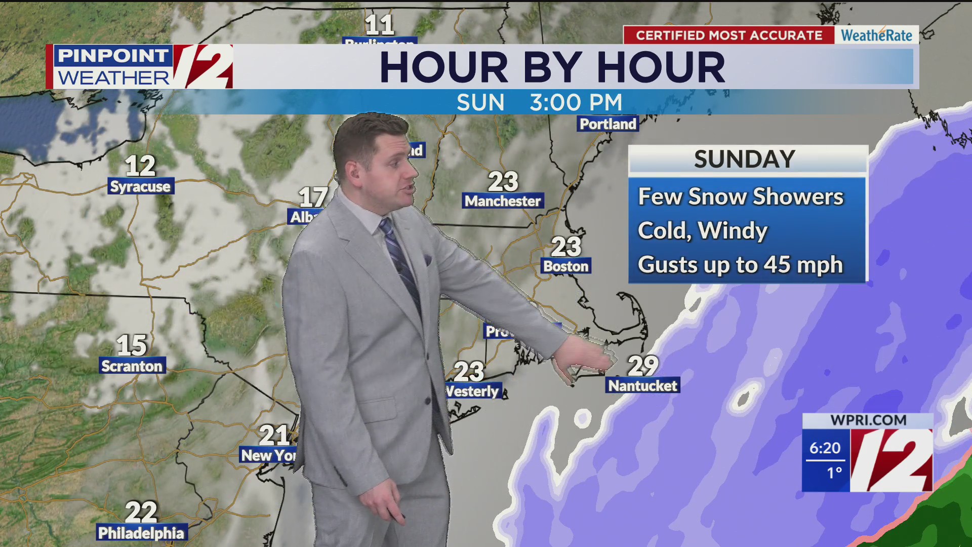 WPRI 12 weather forecast 1/31/26: Frigid start today; some snow showers ...