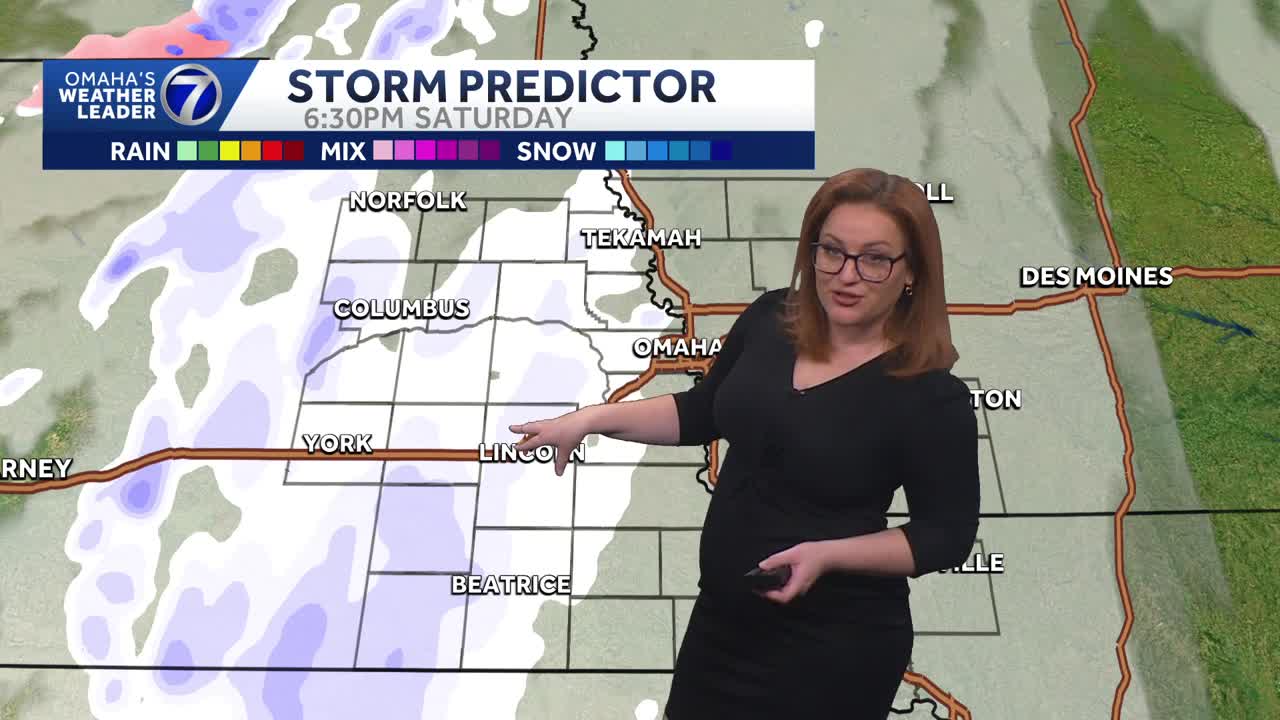 Cold, chances for snow Saturday night for Omaha area