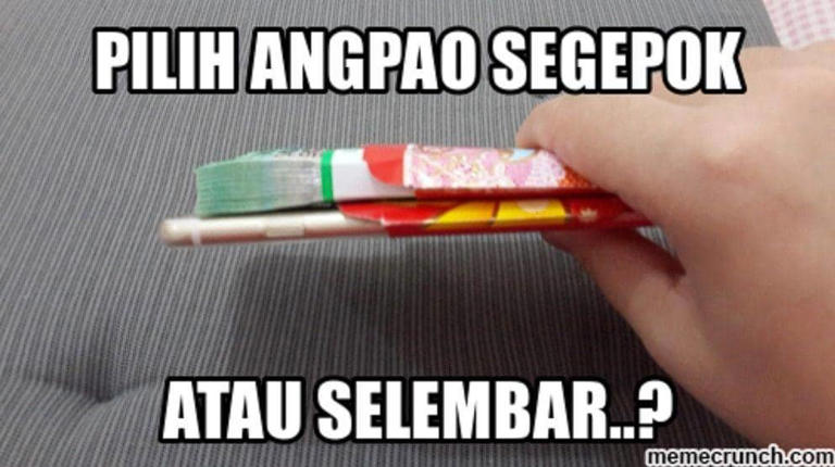 13 meme kocak angpao Imlek, relate nggak sama kamu?