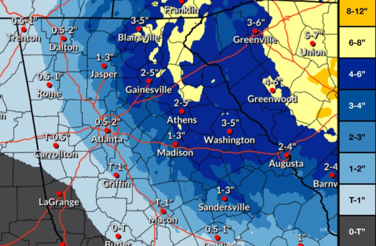 Winter storm Gianna: Saturday updates