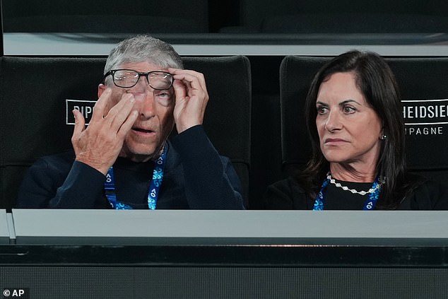 Bill Gates enjoys tennis final with girlfriend after furious response ...