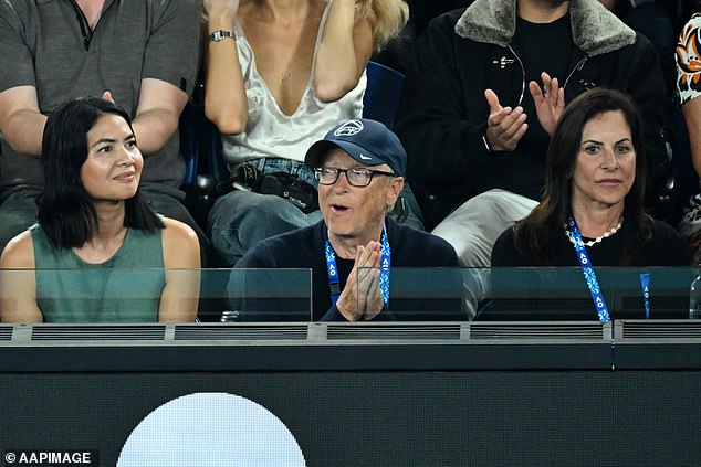 Bill Gates enjoys tennis final with girlfriend after furious response ...