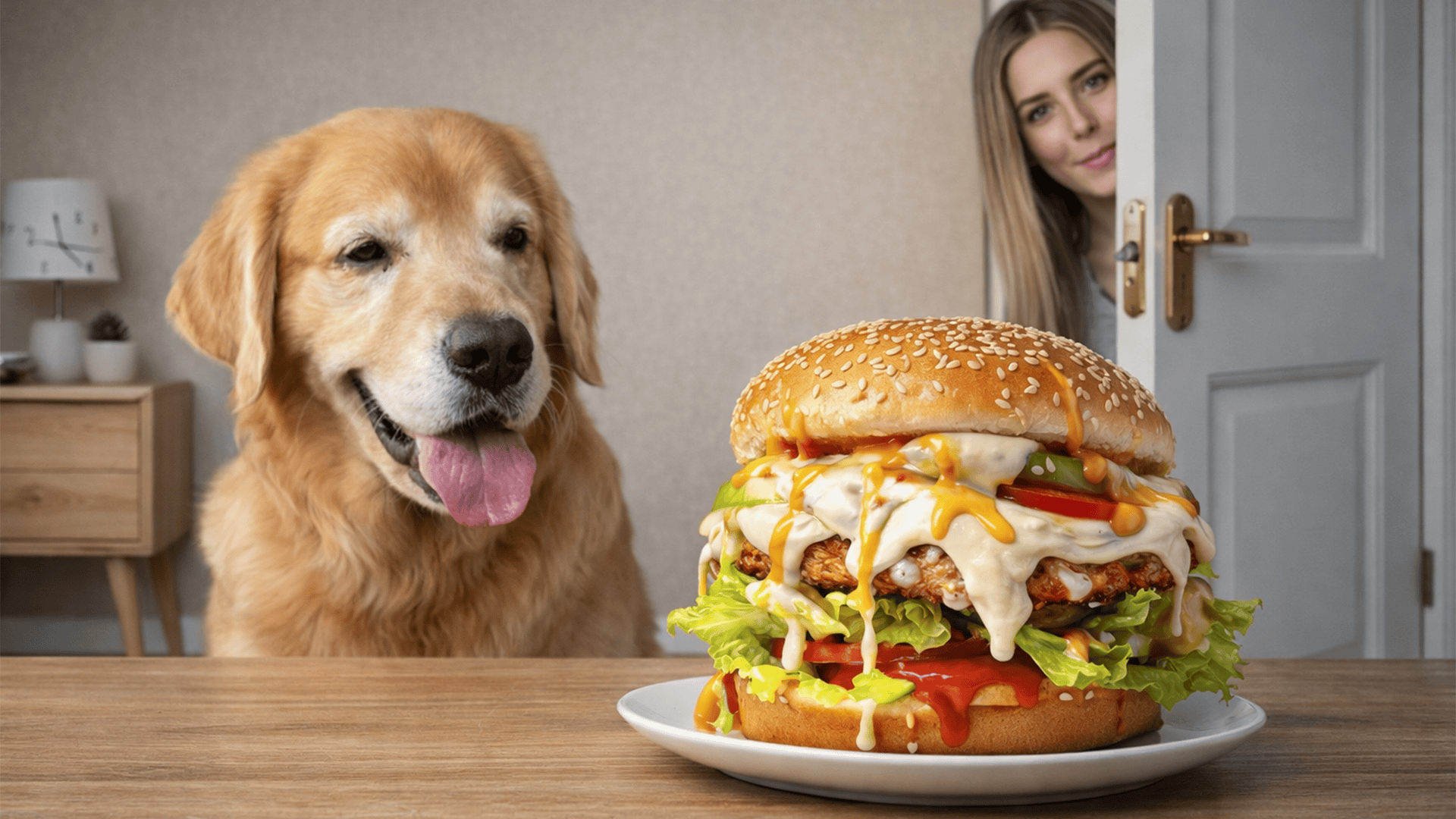 I trusted my dog with a burger too much