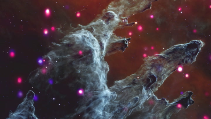 Webb and Chandra telescopes in space team up for amazing imagery