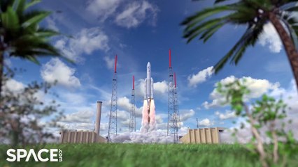 Amazing animation of ESA's JUICE spacecraft flying to the Jupiter system