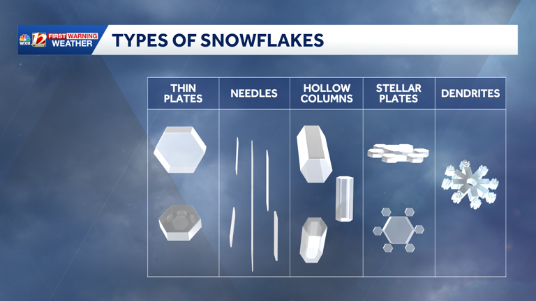What kind of snowflakes do you see flying? | Types of snowflakes ...