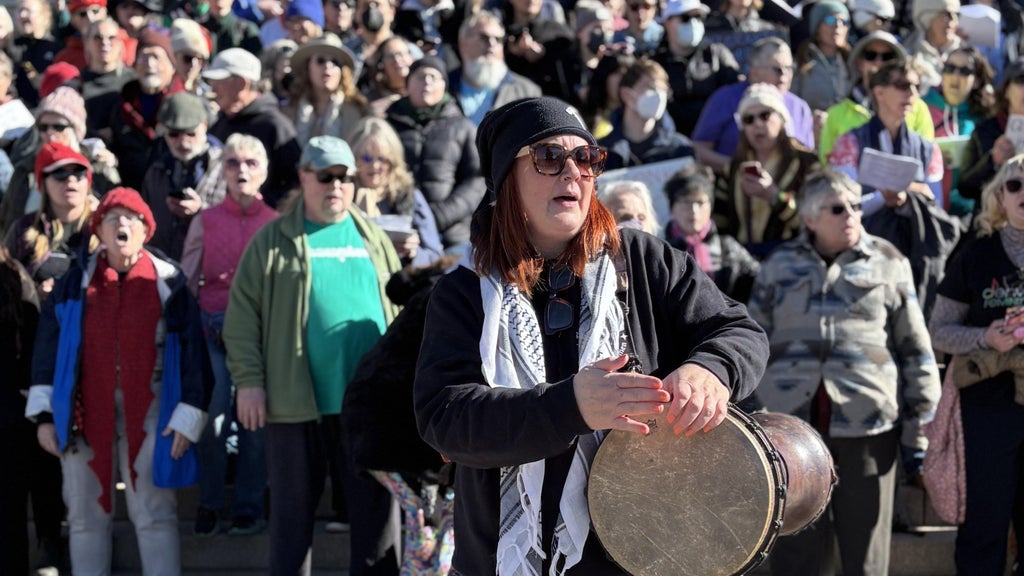 Multiple "ICE out" protests across Colorado include "singing resistance ...