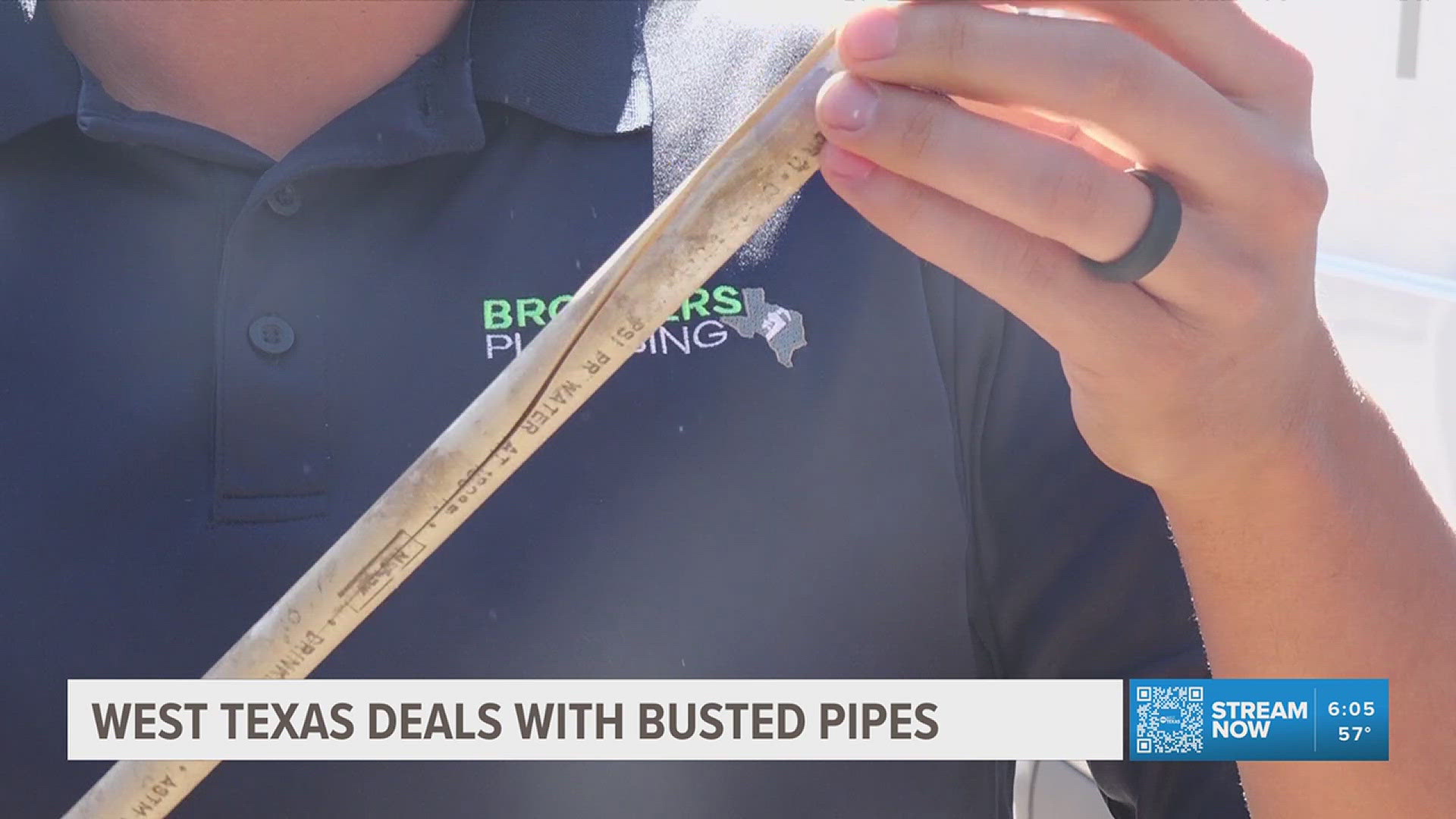 West Texans dealing with busted pipes from freeze