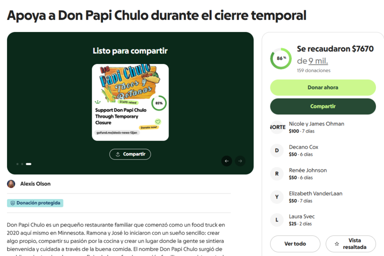 Don Papi Chulo, el restaurante familiar que hoy necesita apoyo de su ...
