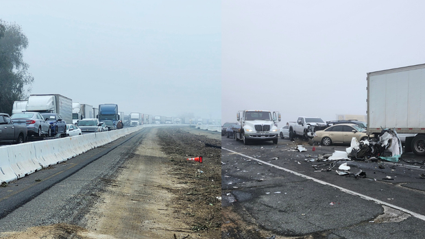 59-vehicle pile-up in foggy conditions closed major California highway ...