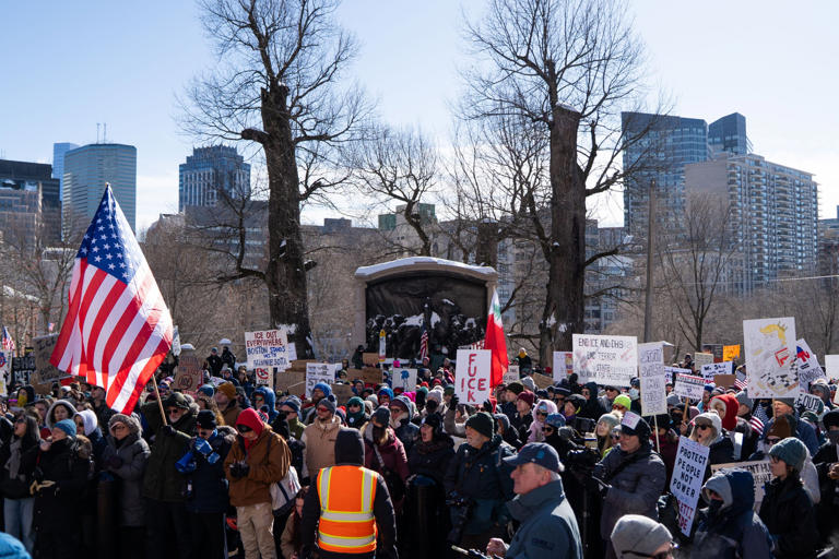 Photos from Boston’s 'ICE Out Everywhere' protest