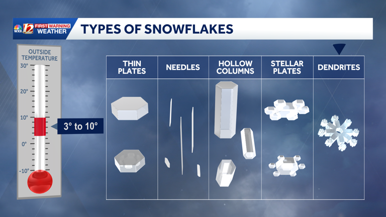 What kind of snowflakes do you see flying? | Types of snowflakes ...