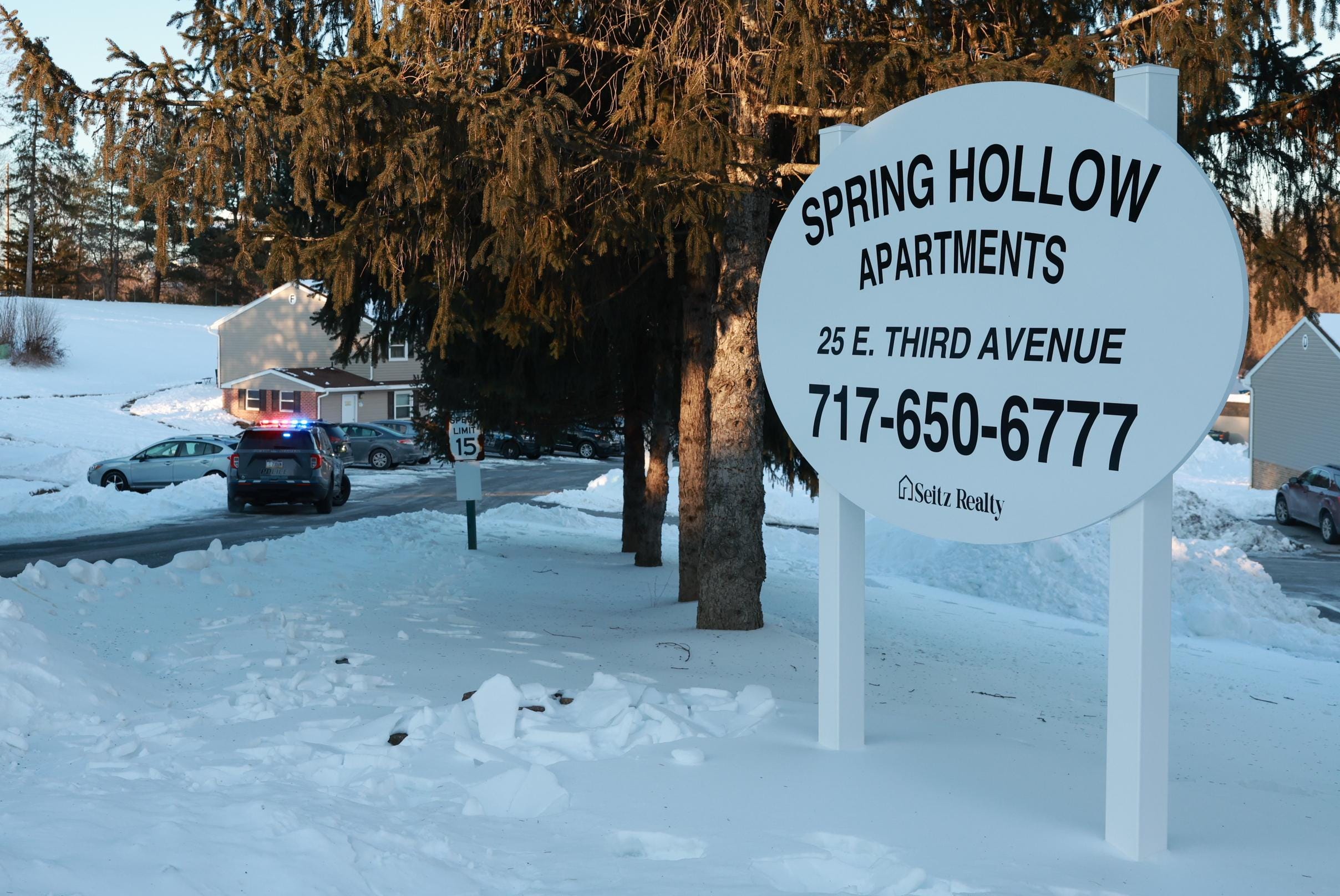 Coroner called to police scene at apartment complex in Spring Grove