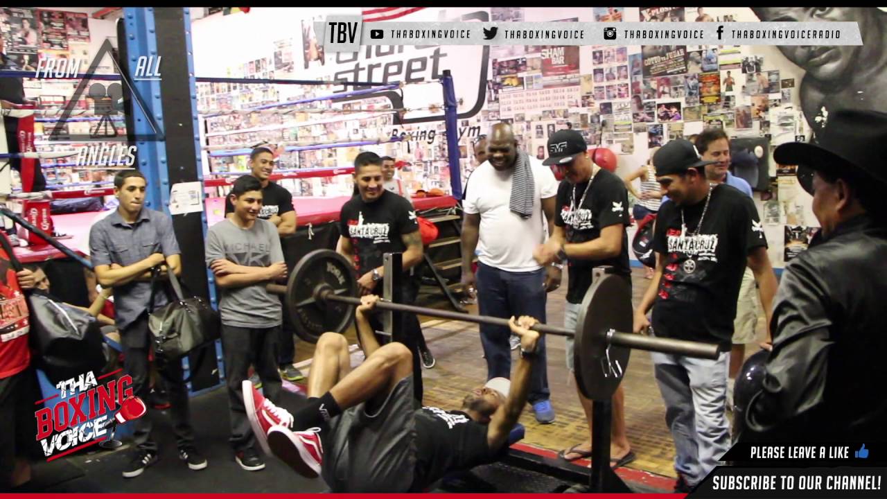 Marcus Watson challenges Team Santa Cruz to bench press competition