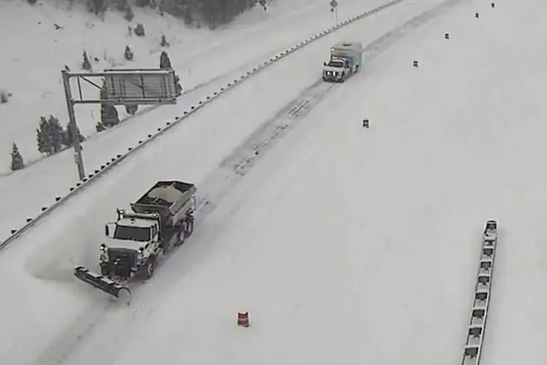 Joe Estes limpa via para ambulância com bebê durante forte nevasca em Ohio