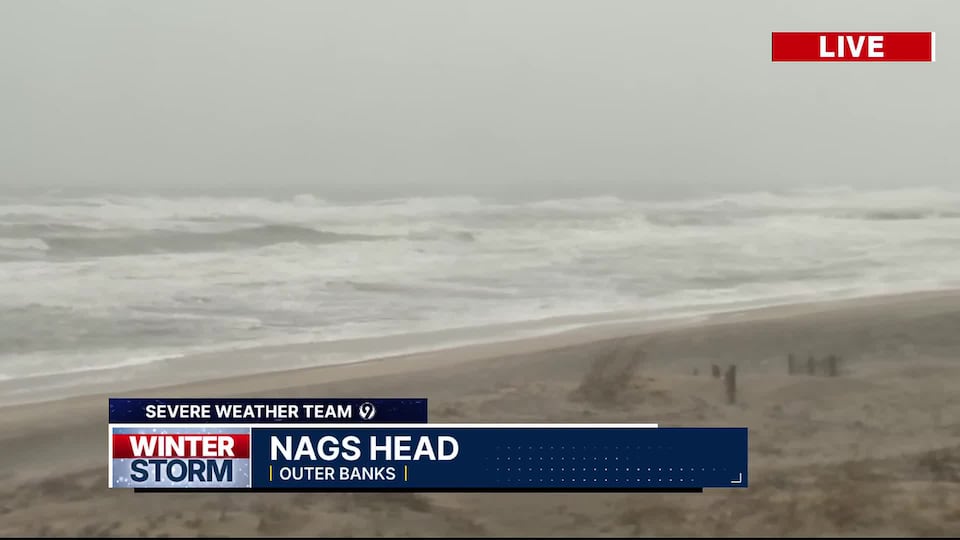Snow coverage: Channel 9’s Tina Terry at the Outer Banks