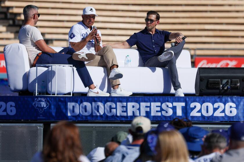 Plaschke: Haters beware! Villainous Dodgers begin three-peat quest with ...