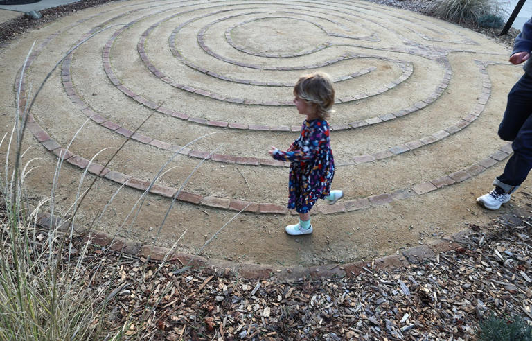 Photo | A calming path along the Calvary Episcopal Church labyrinth