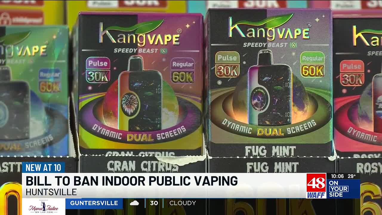 Alabama Senate votes to ban indoor vaping in public spaces