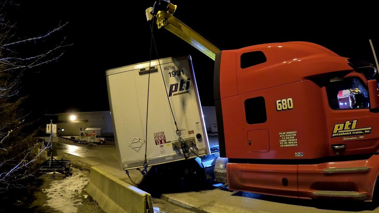 Trailer trouble: just a little too far to the right