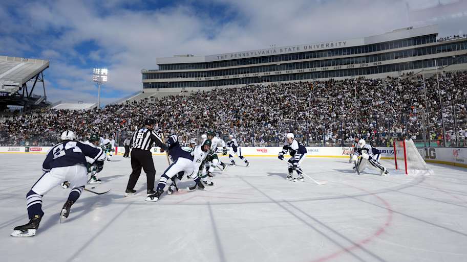 Beaver Stadium shines for hockey, but Michigan State spoils Penn State ...