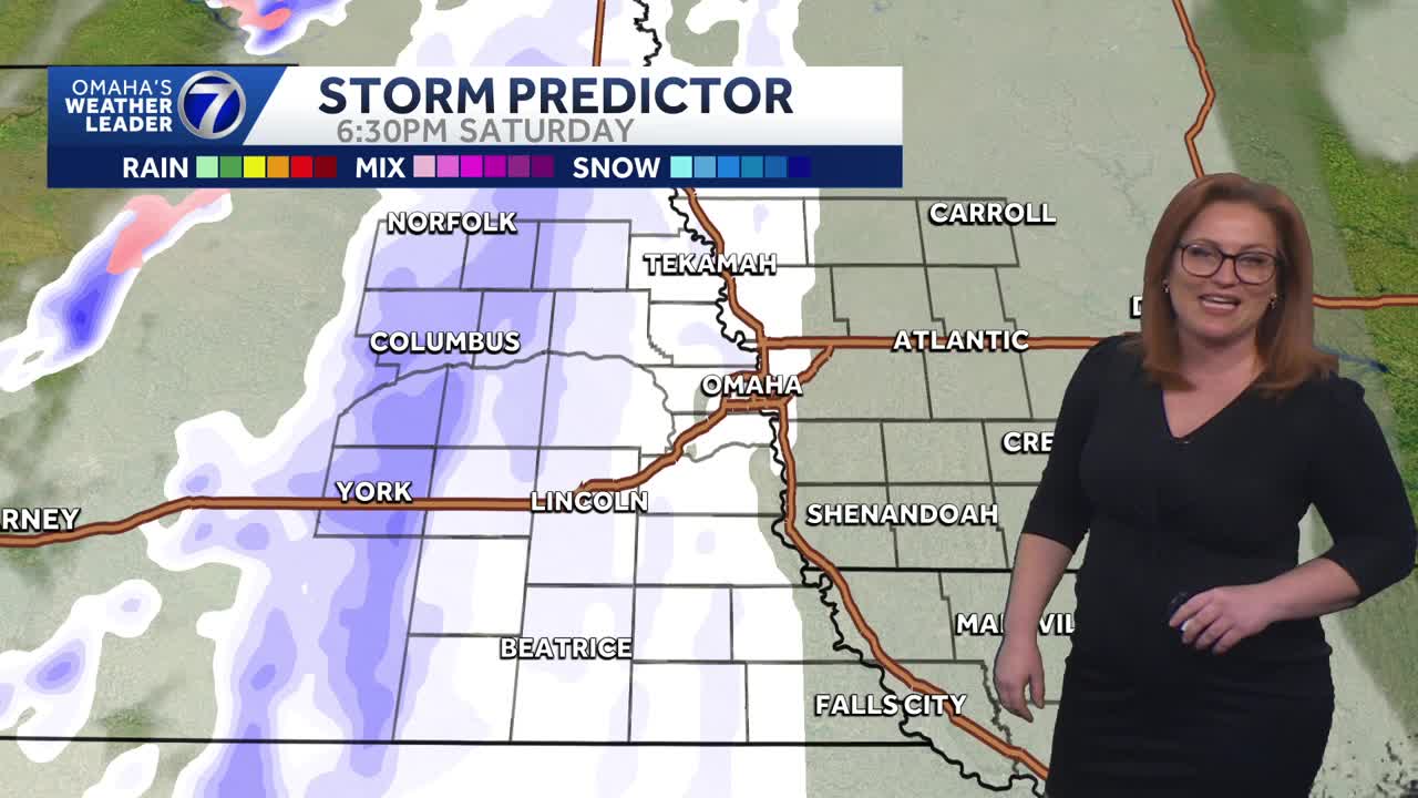 Cold day Saturday, chance for snow Saturday night for Omaha area