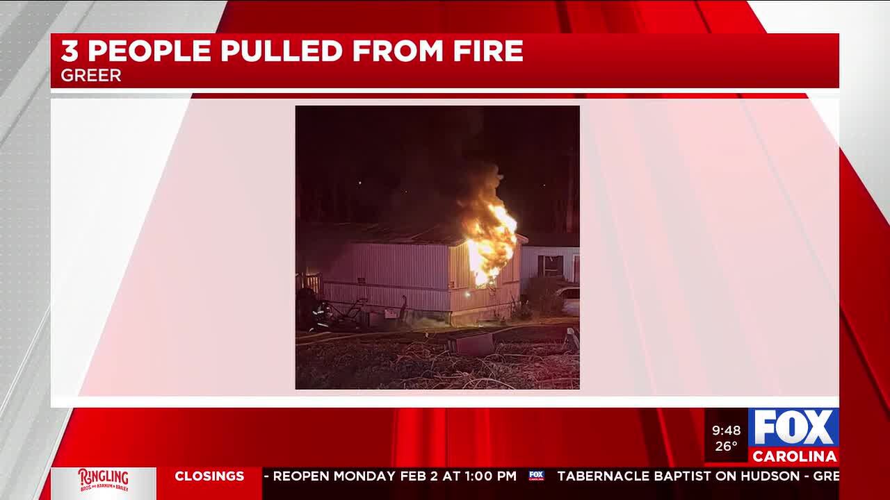 3 hospitalized after late Friday night fire, officials say