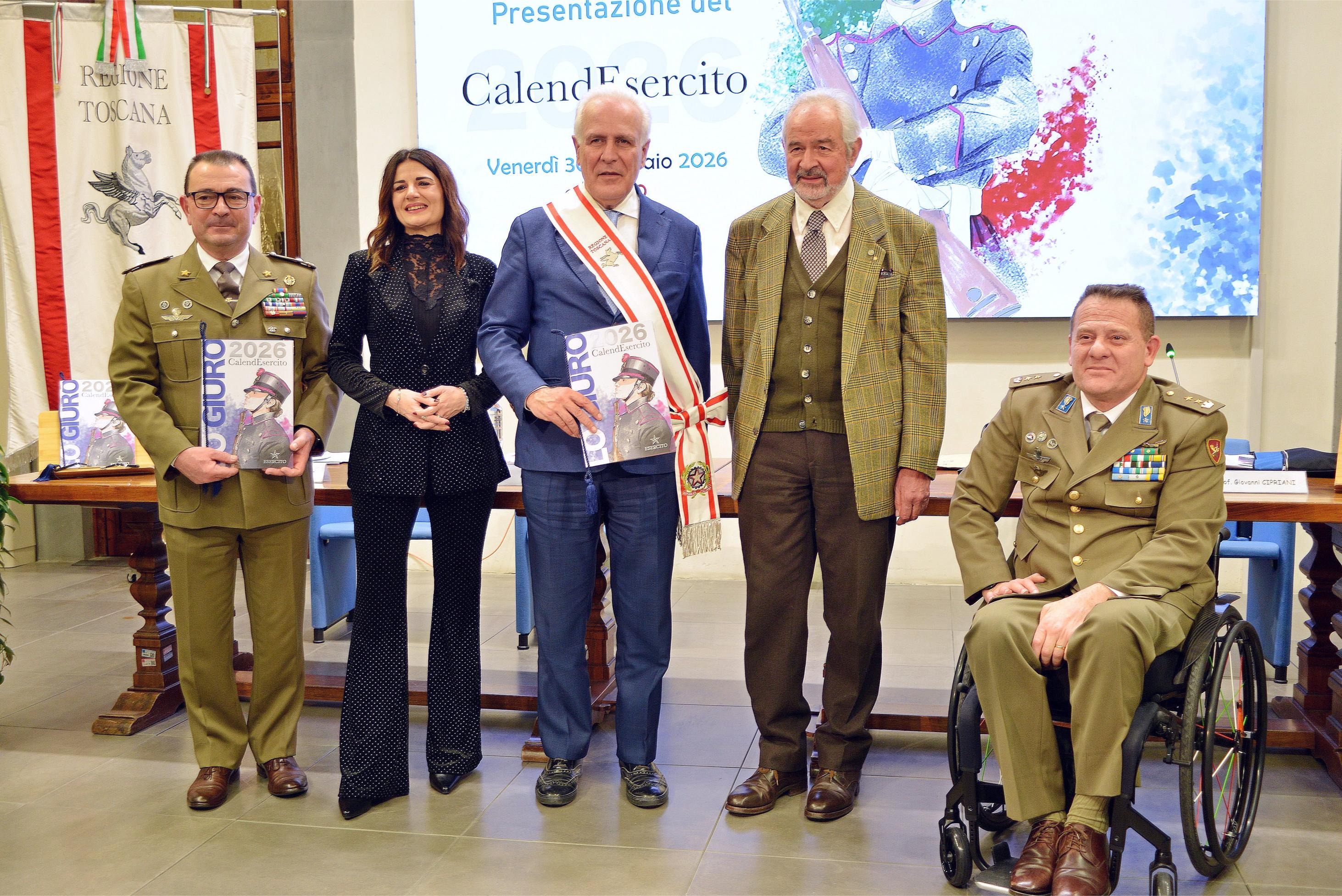 Gianfranco Paglia a Firenze per il calendario dell’esercito