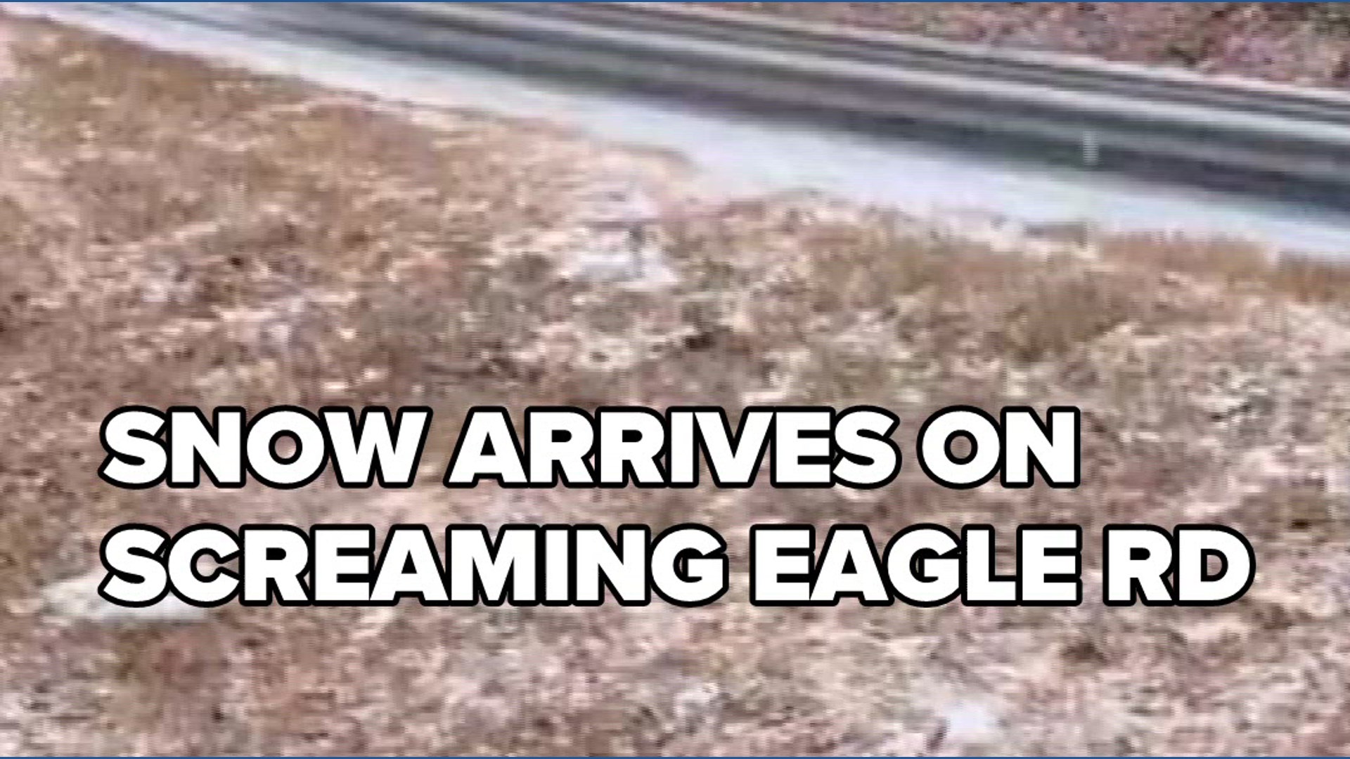 Snow arrives along Screaming Eagle Road on the Richland-Kershaw County ...