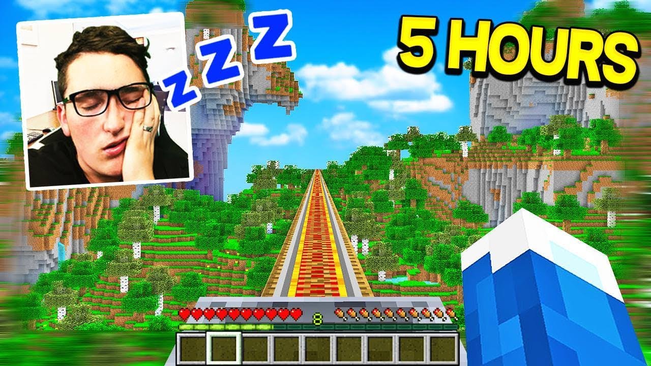 Building the longest minecart track in Minecraft history